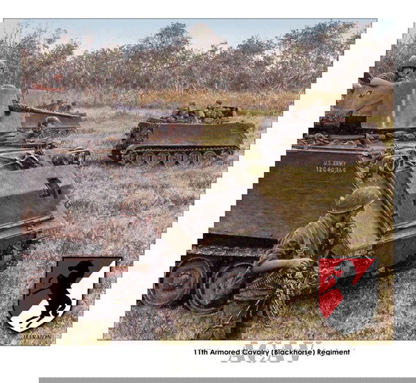 11th Armored Cavalry ACAVs by Jody Harmon - Limited Edition Print ...