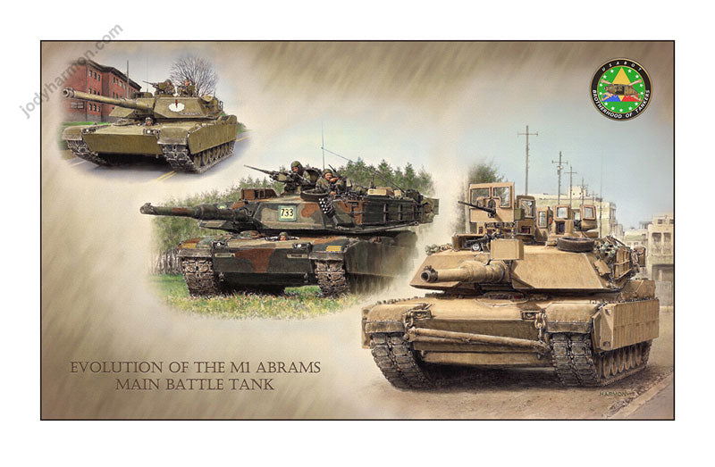 Evolution of the M1 Abrams Main Battle Tank by Jody Harmon - Print ...