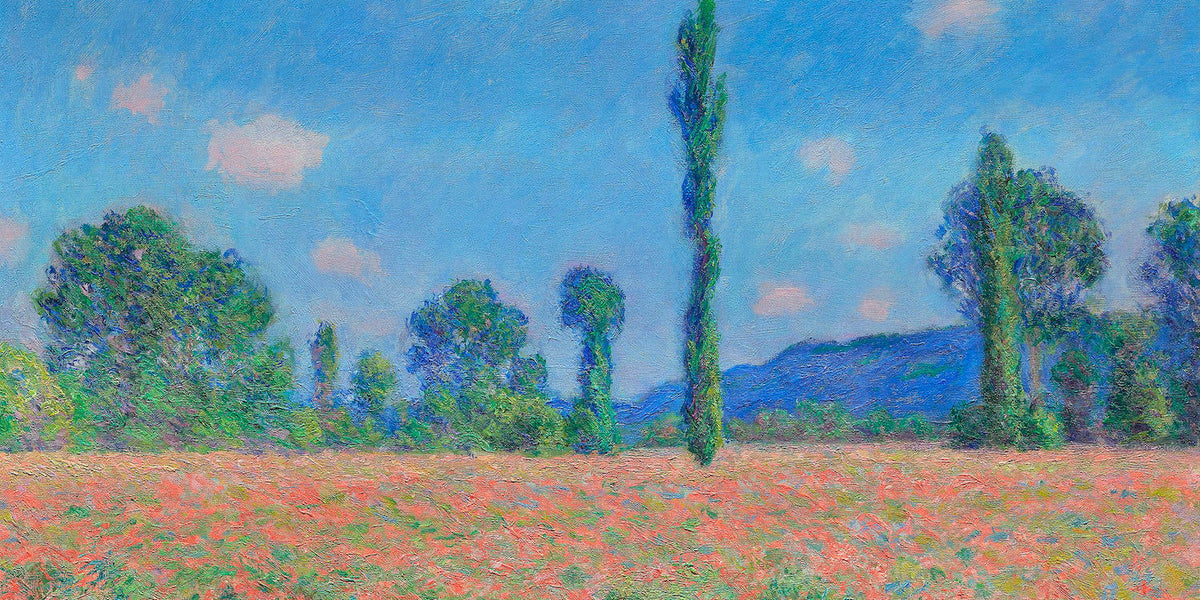Claude Monet Poppy Field Painting