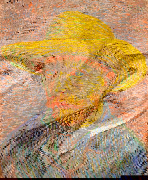 how to draw vincent van gogh self portrait