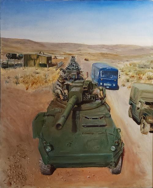 Waiting on Red 1 by Charles Burt — Vladimir Arts USA Inc