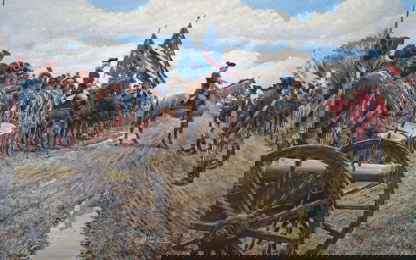 World Turned Upside Down, The - by Mort Kunstler — Vladimir Arts USA Inc